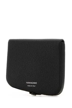 FERRAGAMO Calf Leather Coin Purse With Silver Tone Hardware