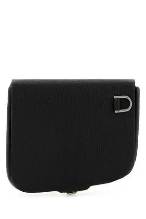 FERRAGAMO Calf Leather Coin Purse With Silver Tone Hardware