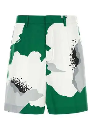 Valentino Garavani Printed Cotton Bermuda Shorts - Multicolor