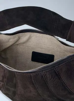 LEMAIRE Mini Fortune Croissant Handbag - Brown