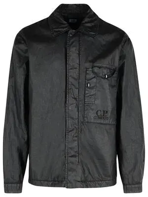 C.P. COMPANY Linen Shirt - Black