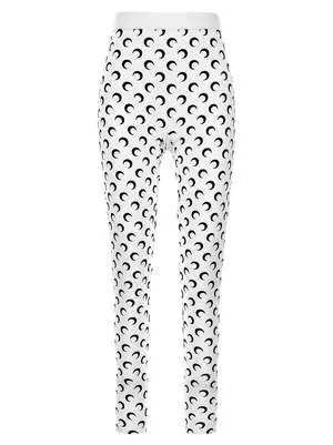 MARINE SERRE Moon Printed Jersey' Leggings - Multicolor