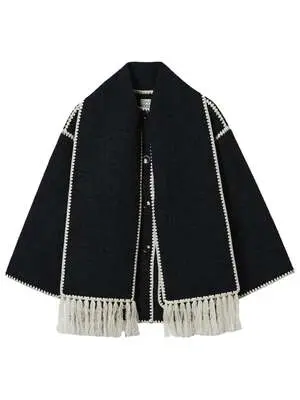 TOTEME Wool Blend Jacket With Scarf Detail