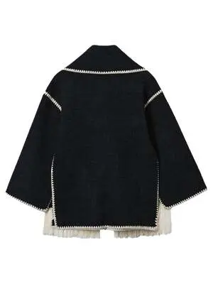 TOTEME Wool Blend Jacket With Scarf Detail