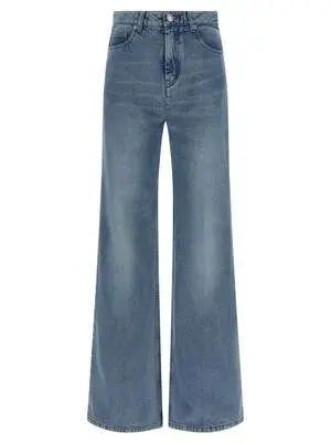 AMI Paris Flared Leg Jeans - Blue