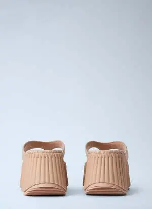 Chloé Nama Wedge Platform Flip-flops - Cream