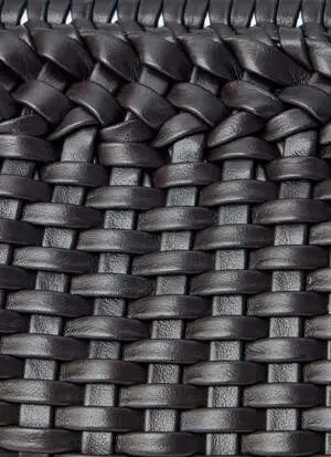 Jacquemus La Grande Pochette Salon Woven Leather Clutch - Brown