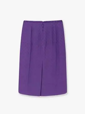 Gucci Gg Silk Skirt