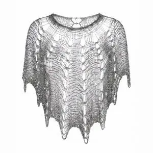 NATALIA FEDNER Rhodium Metal Marilyn Flare Capelet