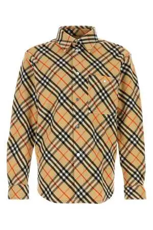 Burberry Embroidered Flannel Shirt - Multicolor