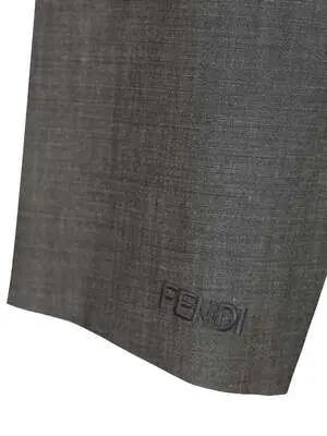Fendi Mohair Fabric Cropped Jacket