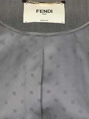 Fendi Mohair Fabric Cropped Jacket