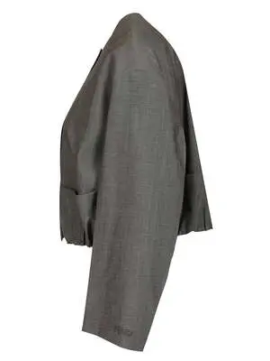 Fendi Mohair Fabric Cropped Jacket