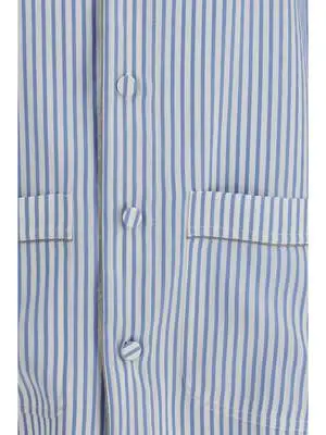 TOM FORD Striped Silk Button-up Shirt
