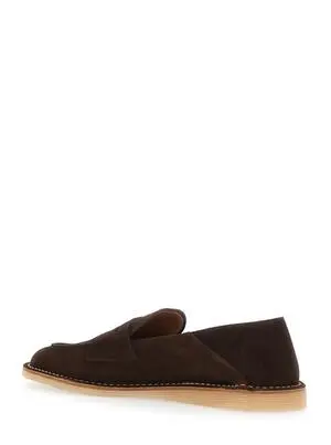 Dolce & Gabbana Suede Florio Loafers With Dg Logo Detail - Multicolor