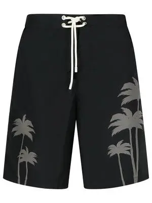 Palm Angels Palms' Polyester Swimsuit - Black