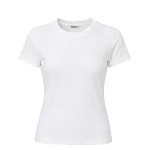Auralee Brushed Organic Cotton Jersey T-shirt - White