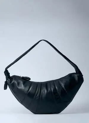LEMAIRE Large Croissant Shoulder Bag - Black