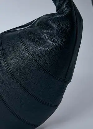 LEMAIRE Small Croissant Bag - Black