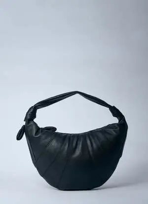 LEMAIRE Small Croissant Bag - Black