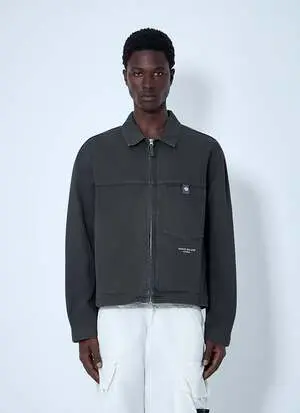 Stone Island Zip-front Cotton Jacket - Gray