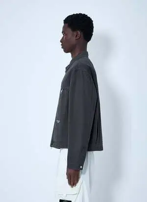 Stone Island Zip-front Cotton Jacket - Gray