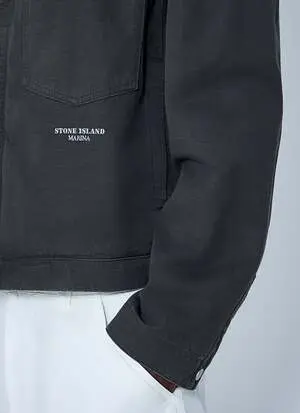Stone Island Zip-front Cotton Jacket - Gray