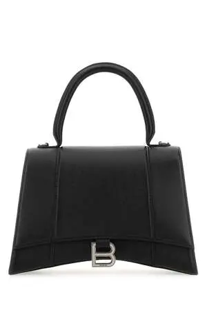 Balenciaga Leather Hourglass Handbag - Black