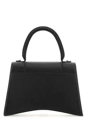 Balenciaga Leather Hourglass Handbag - Black