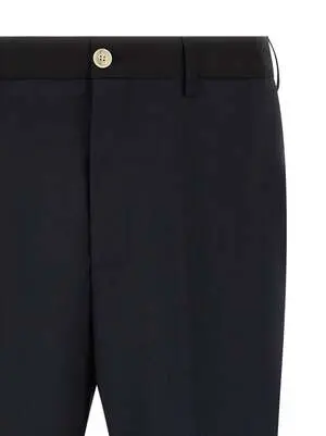 Marni Tropical Wool Straight Leg Pants - Blue