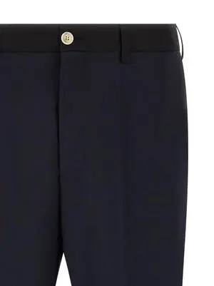 Marni Tropical Wool Straight Leg Pants - Blue