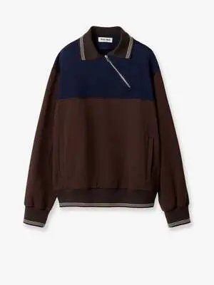 Miu Miu MIU MIU Viscose Zip-Up Sweatshirt Multicolor