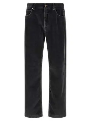 Fendi FENDI Velvet Trousers Gray