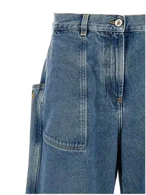 Attico Maxi Pocket Wide Leg Jeans