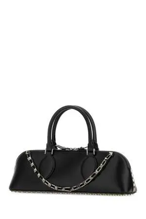 Valentino Garavani Leather Rockstud East-west Handbag - Black