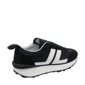 LANVIN Bumpr" Suede And Fabric Sneakers - Black