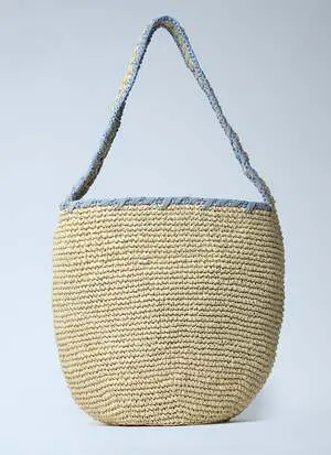 Marni Woven Raffia Hobo Bag