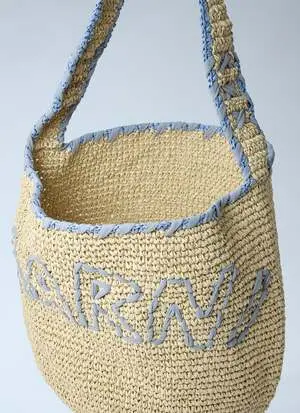 Marni Woven Raffia Hobo Bag