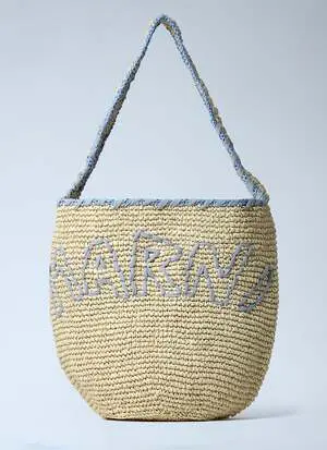 Marni Woven Raffia Hobo Bag - Multicolor