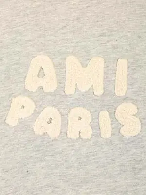 AMI Paris Short Sleeve T-shirt With Knitted Patch