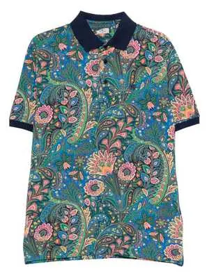 Etro Paisley Print Polo - Multicolor