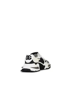 Dolce & Gabbana Airmaster Sneakers With Suede Accents - White