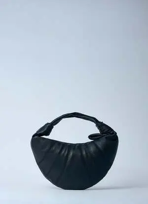 LEMAIRE Mini Fortune Croissant Handbag - Black