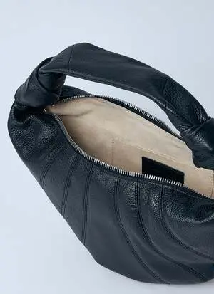 LEMAIRE Mini Fortune Croissant Handbag - Black