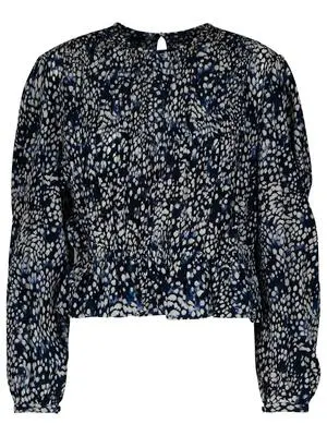 Isabel Marant Étoile ISABEL MARANT Gelina Silk Blend Blouse Blue