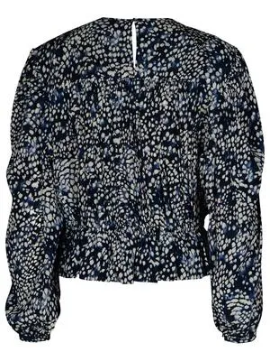 Isabel Marant Étoile Gelina Silk Blend Blouse - Blue