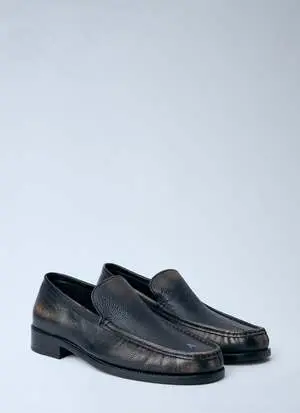 Acne Studios Smooth-grain Leather Loafers