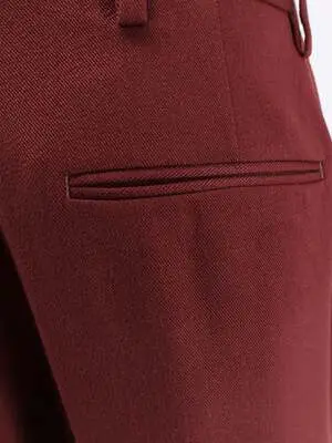 Dries Van Noten Wide Leg Wool Trousers - Multicolor