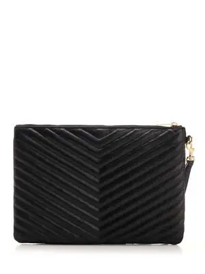Saint Laurent Quilted Leather Ipad Case