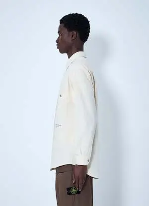 Stone Island Long Sleeve Cotton Button-down Shirt